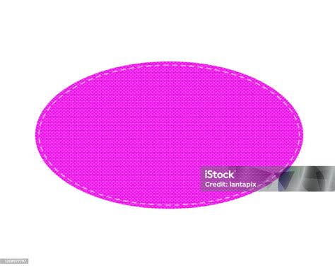 Oval Patch With Stitches Stock Illustration Download Image Now Backgrounds Badge Computer