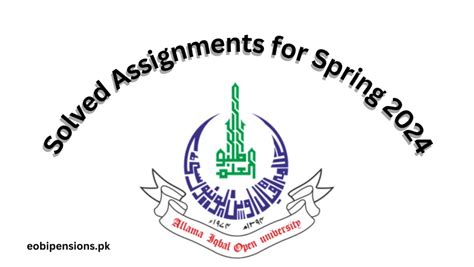 AIOU Assignments Solved Spring 2024 PDFs Submission Dates