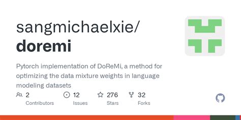 GitHub Sangmichaelxie Doremi Pytorch Implementation Of DoReMi A