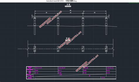 30m32m30m预应力钢筋混凝土梁桥施工图设计含cad图土木工程