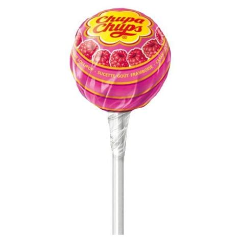 10 X Raspberry Flavour Chupa Chups Lolly Sweets Lollies 12g Each