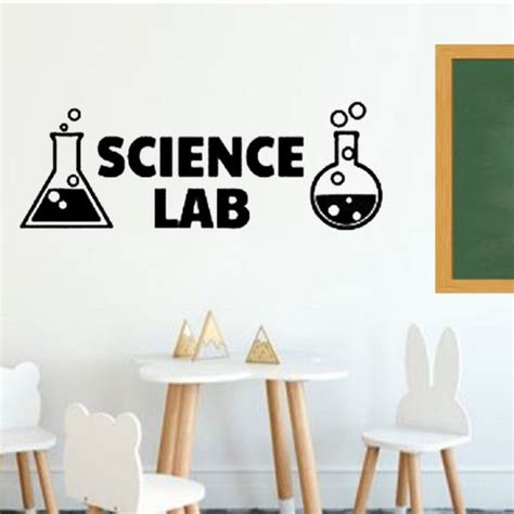 Science Lab Vinyl Wall Decals Science Classroom Decal Etsy