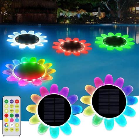 Éclairage Solaire De Piscine Lampes Flottantes à Led Accessoire De