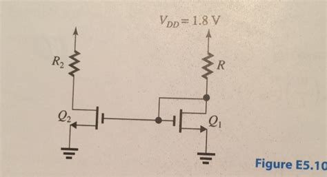 solved 54 for the circuit in fig e5 10 assume that q and