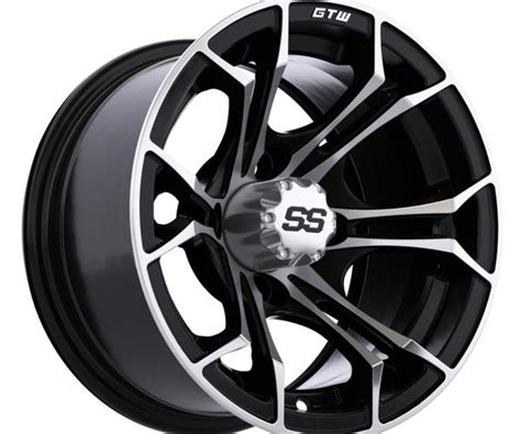 12″ Gtw® Spyder Wheel Black With Machined Accents From Gtw Lakeside