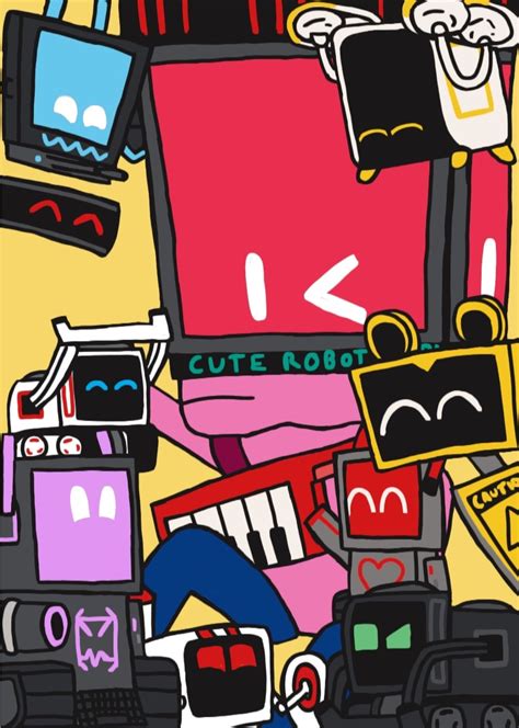 Cute Robot Poster With Cozmo And Friends R Cozmo