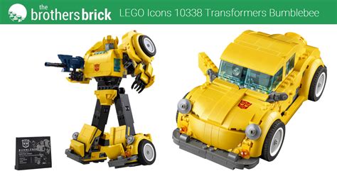 Lego Reveals New Lego Icons 10338 Transformers Bumblebee Set [news