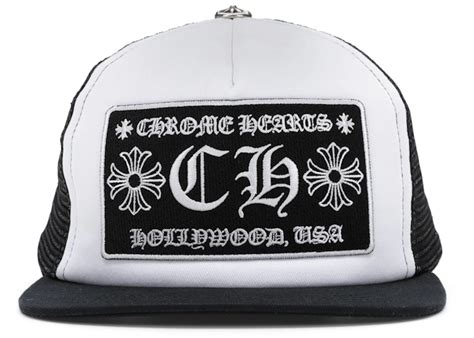 Chrome Hearts Ch Hollywood Trucker Hat Blackwhite Cn