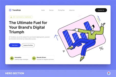 Digital Marketing Agency Hero Section Graphic By Studio8 · Creative Fabrica