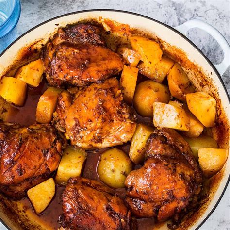 Mexican Adobo Chicken With Potatoes Pollo Adobado Mexicano Con Papas