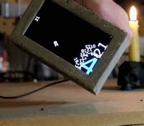 Concrete Physics Clock With Raspberry Pi Processing