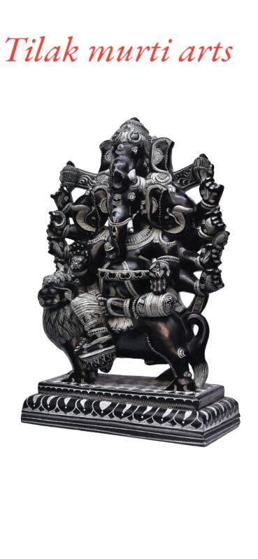 Polished Marble Ganesh Statue For Shiny Dust Resistance Size