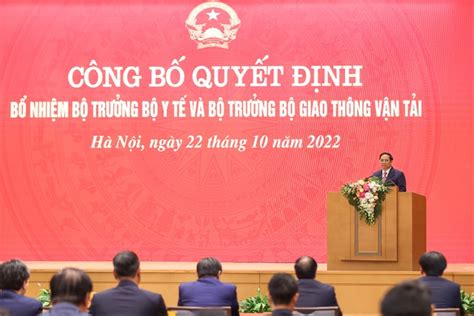 Thủ tướng Phạm Minh Chính trao Quyết định bổ nhiệm Bộ trưởng Bộ Y tế