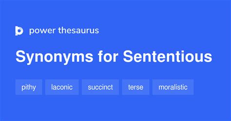 Sententious Synonyms 668 Similar Words And Phrases