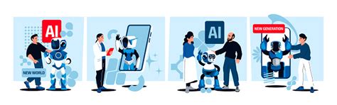 Concept Dia De Dessin Animé Application Web Chatbot Dintelligence