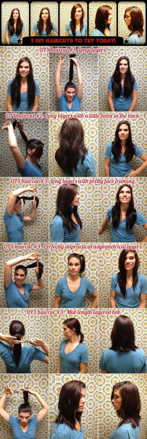 5 Easy Diy Haircuts To Try Today How To Hair Girl Diy Haircut Hair