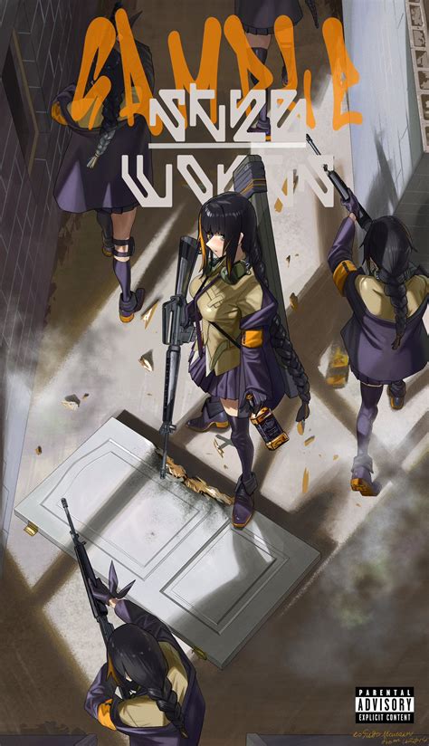 Utsuda M16a1 Girls Frontline Girls Frontline Jack Daniels Black Footwear Commission