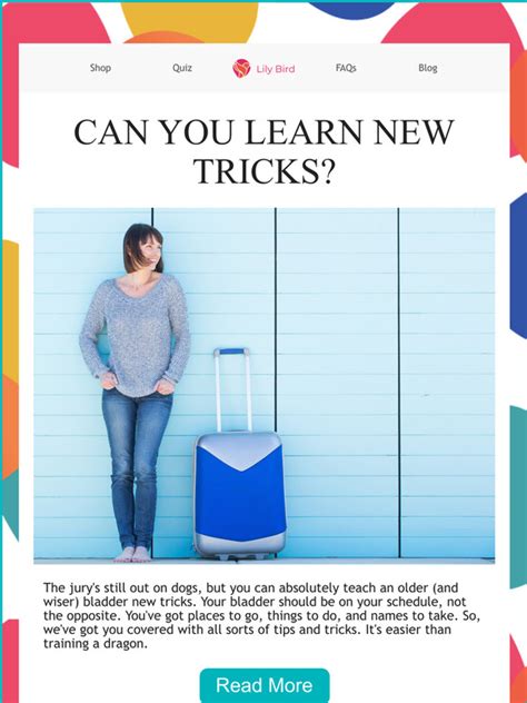 Lily Bird Can You Teach An Old Bladder New Tricks Milled