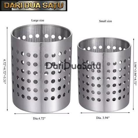 Jual Cutlery Holder Stainless Tempat Sendok Garpu Sumpit Utensil Holder