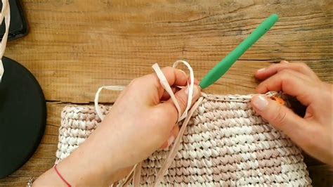 프라다스타일 체크무늬토트백p2마무리단 빼뜨기코바늘뜨기 가방뜨기 모칠라 Youtube