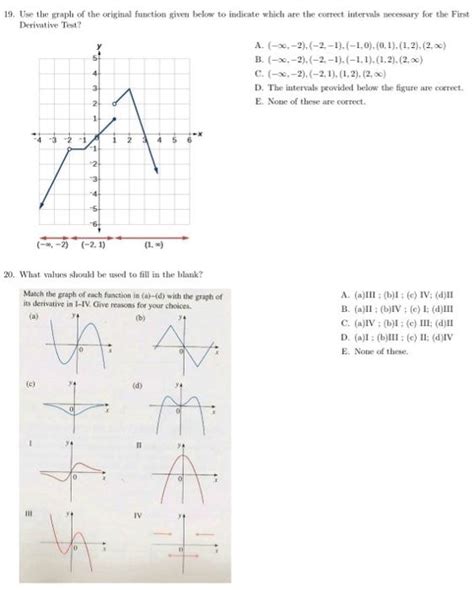 Solved 19 Use The Graph Of The Original Function Given