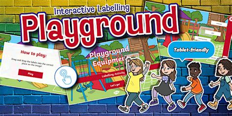 Playground Equipment Interactive Labelling Activity