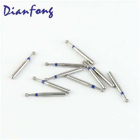 001 S014mbr S41 Fg Short Round Head 14mm Blue Medium Diamond Bur Fg Short