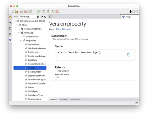 rhino scripteditor command