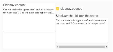 Mat Side Nav Doesn T Apply Webkit Box Orient Vertical Style Upon Opening A Sidenav Issue