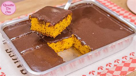 Receita De Bolo Formigueiro De Cenoura Com Cobertura De Brigadeiro