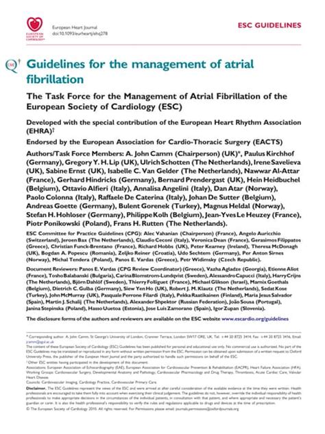 Guidelines Af Esc Pdf