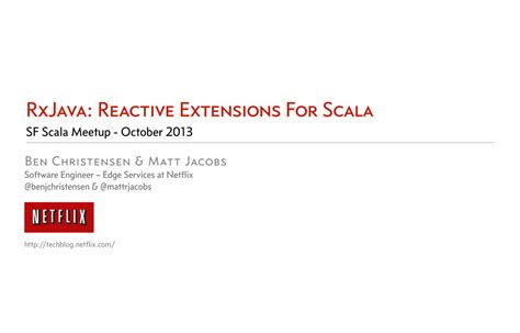 Rxjava Reactive Extensions For Scala Speaker Deck