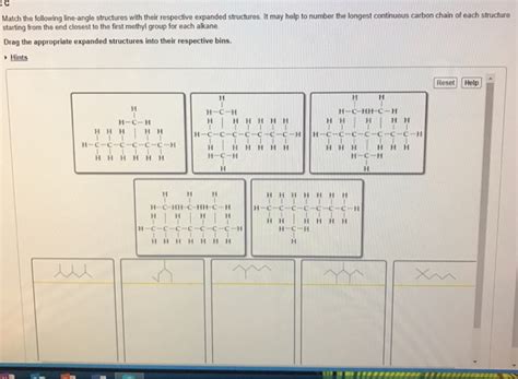 Solved Match The Following Line Angle Structures With The