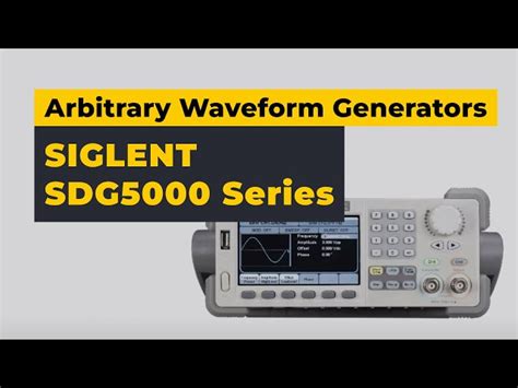 Arbitrary Waveform Function Generator SIGLENT SDG ToolBoom