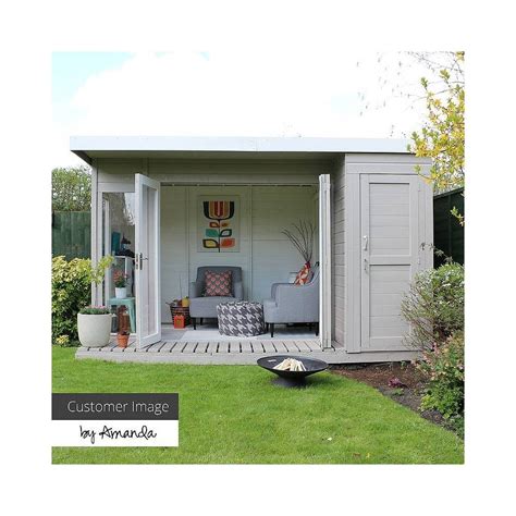 Mercia 12 X 8 Garden Room Summerhouse With Side Shed Summer House