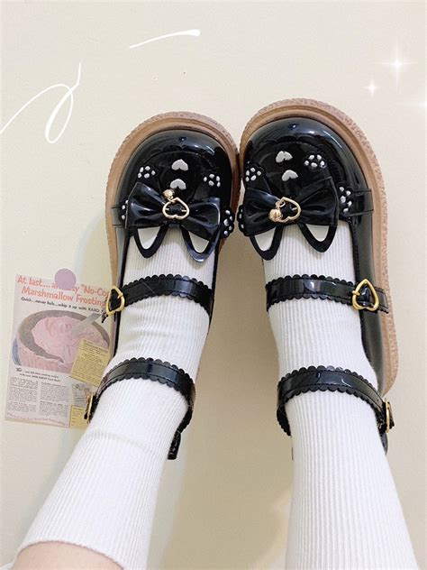 Black Magic Meow Cat Ears And Paws Design Flat Shoes