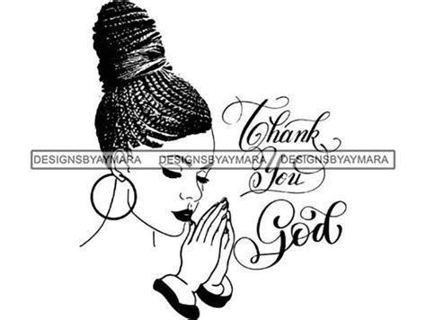 Black Woman Praying Nubian Princess Queen Afro Hair Beautiful Etsy