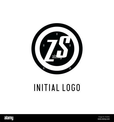 Initial Zs Logo Concentric Circle Line Clean And Simple Monogram Logo Style Vector Graphic