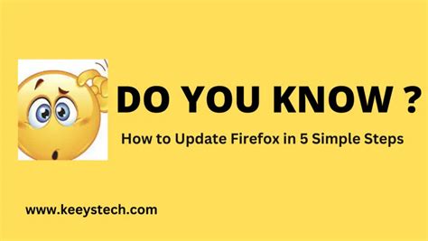 How To Update Firefox In 5 Simple Steps Keeystech