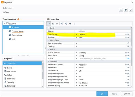 Changing The Tag Group Of Tags Tag Group Ignition Inductive