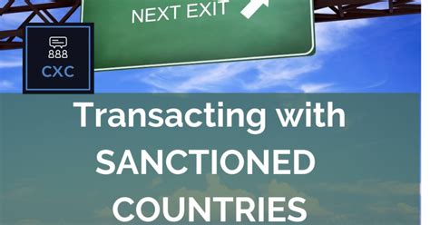 Transacting With Sanctioned Countries