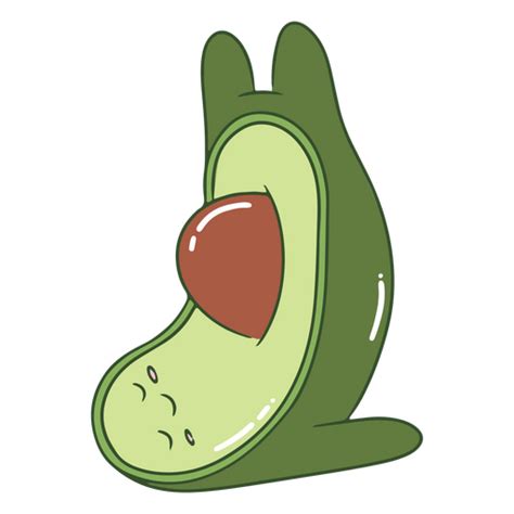 Avocado In Yoga Pose PNG SVG Design For T Shirts