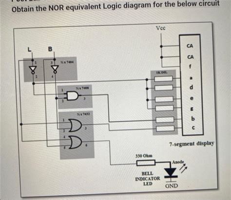 Obtain The NOR Equivalent Logic Diagram For The Below Chegg Com