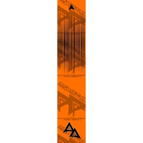 Apa Flo Orange Richter Series Arrow Wrap Adams Precision Archery