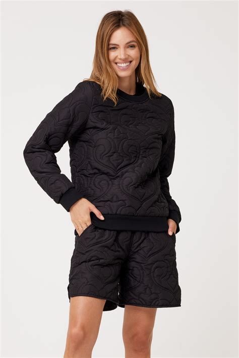 Corey Sweatshirt In Midnight Heart Siwy