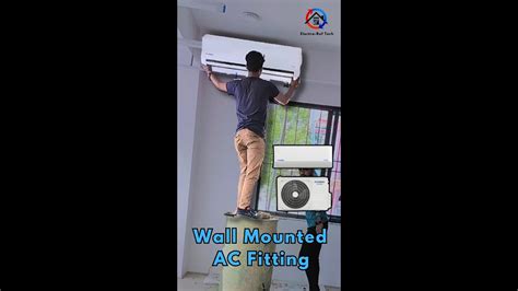 Split Ac Fitting Installation Process Youtube