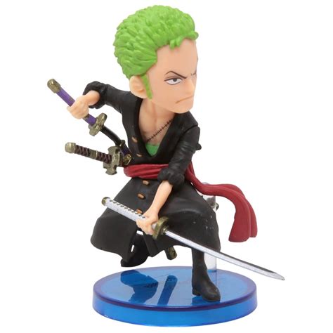 Banpresto One Piece World Collectable Figure WT100 Anniversary Vol 1 02 Roronoa Zoro Green