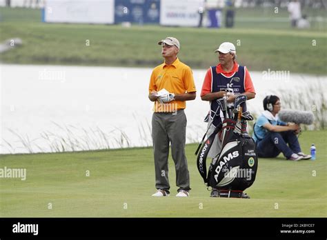 Gary Hallberg Of Usa Plays 18th Hall Approach During The Pga Tour