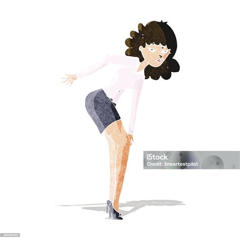 말풍선이 있는 짜증난 여자 문지르기 무릎 구부리기에 대한 스톡 벡터 아트 및 기타 이미지 구부리기 귀여운 그리기 Istock