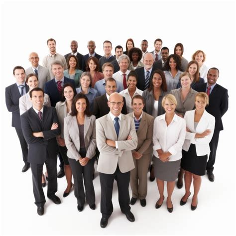 Premium AI Image Unified Workforce Office Professionals United On A